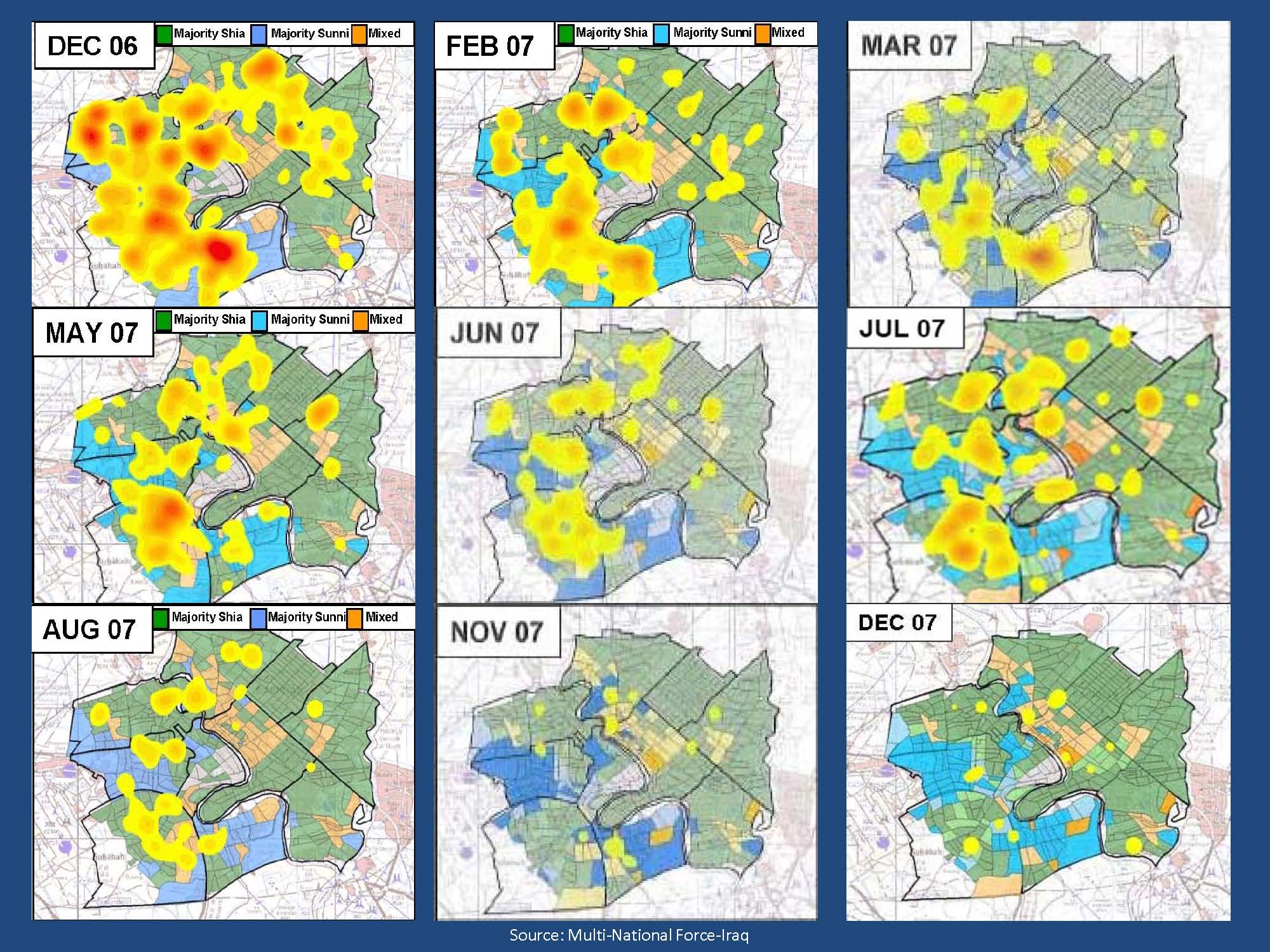 Maps of Ethno-Sectarian Violence in Baghdad - December 2006 to December ...