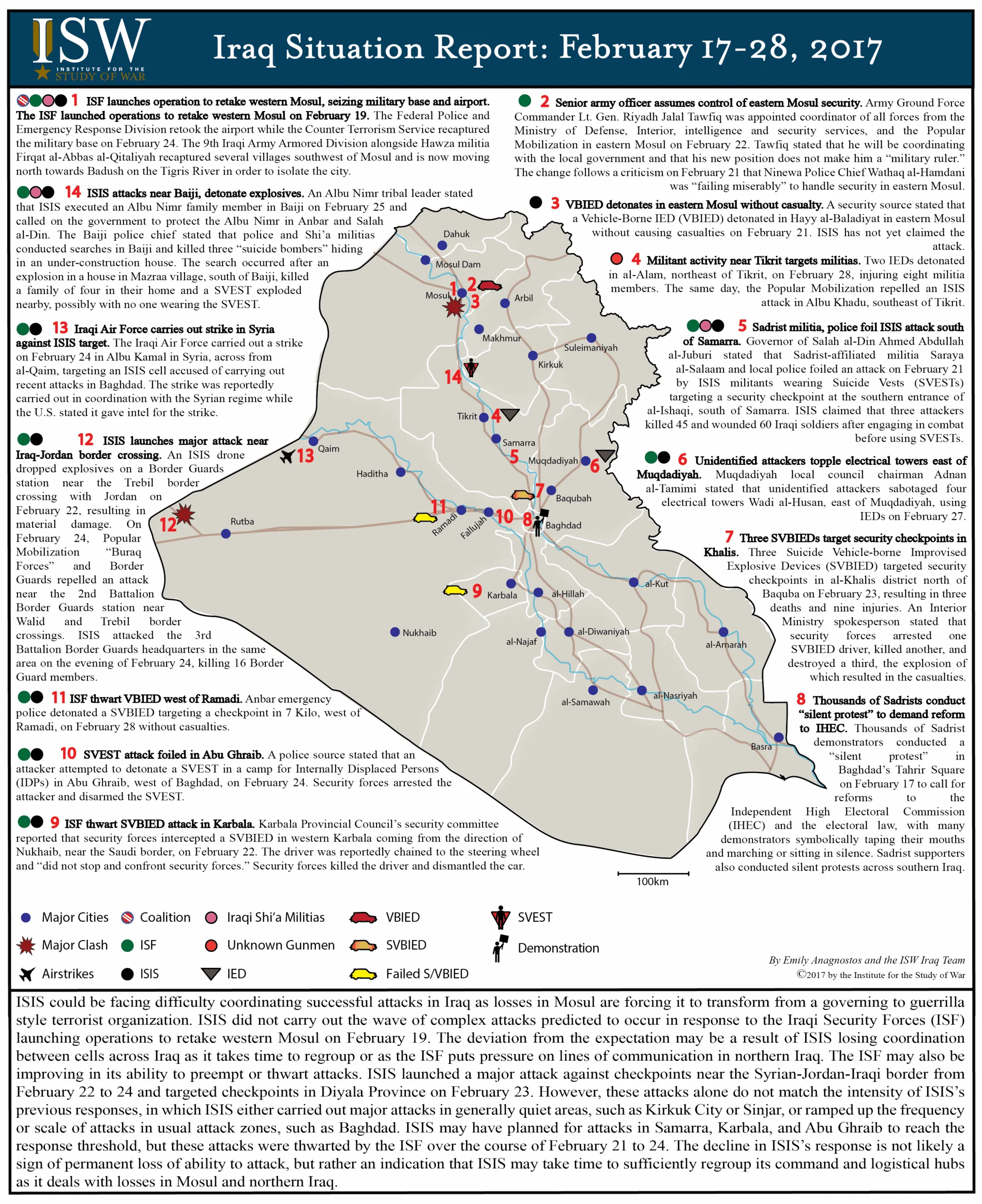 Iraq Situation Report: February 17-28, 2017 | Map Room | ISW