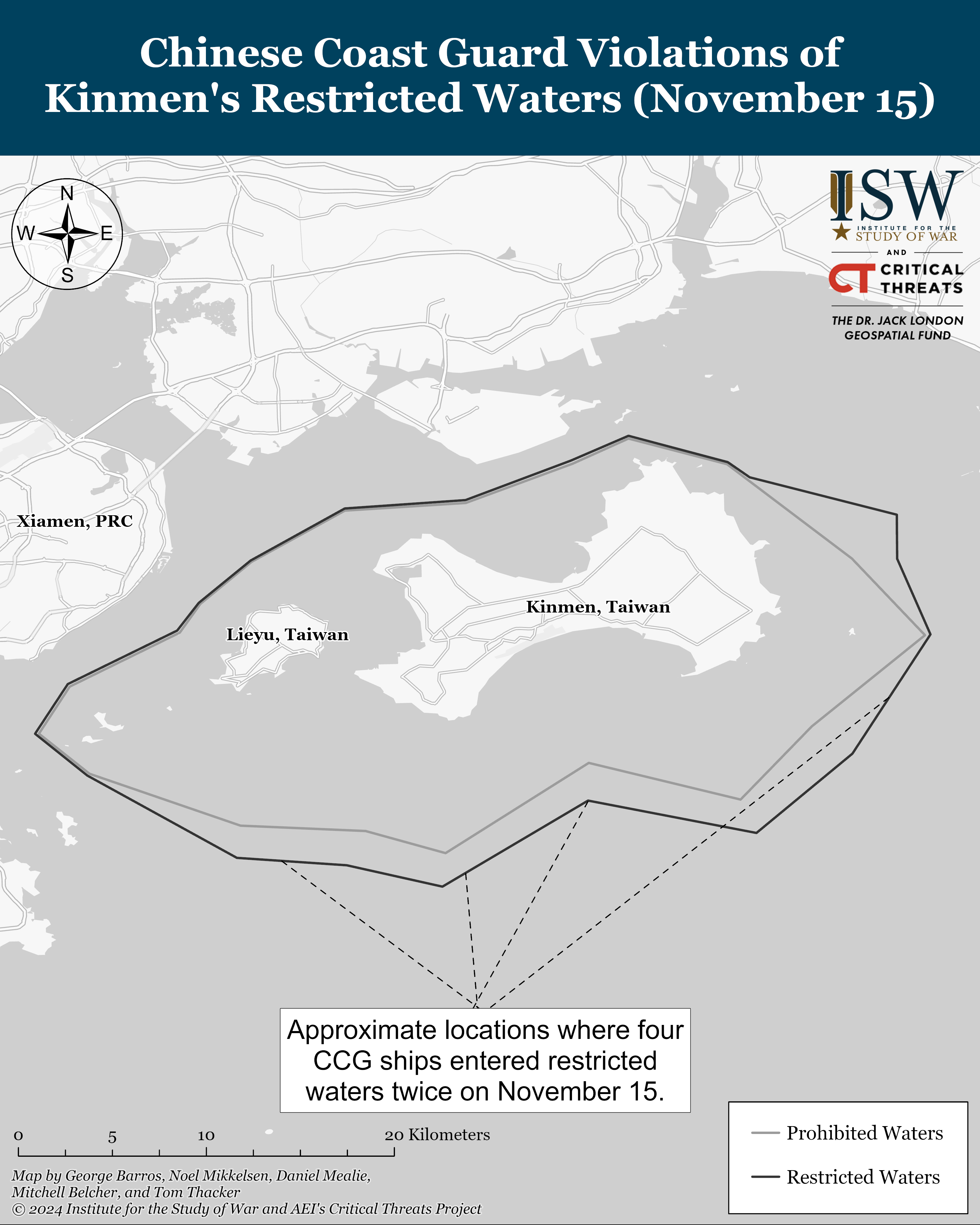 CCG Violations of Kinmen's Restricted Waters (Nov. 15) | ISW