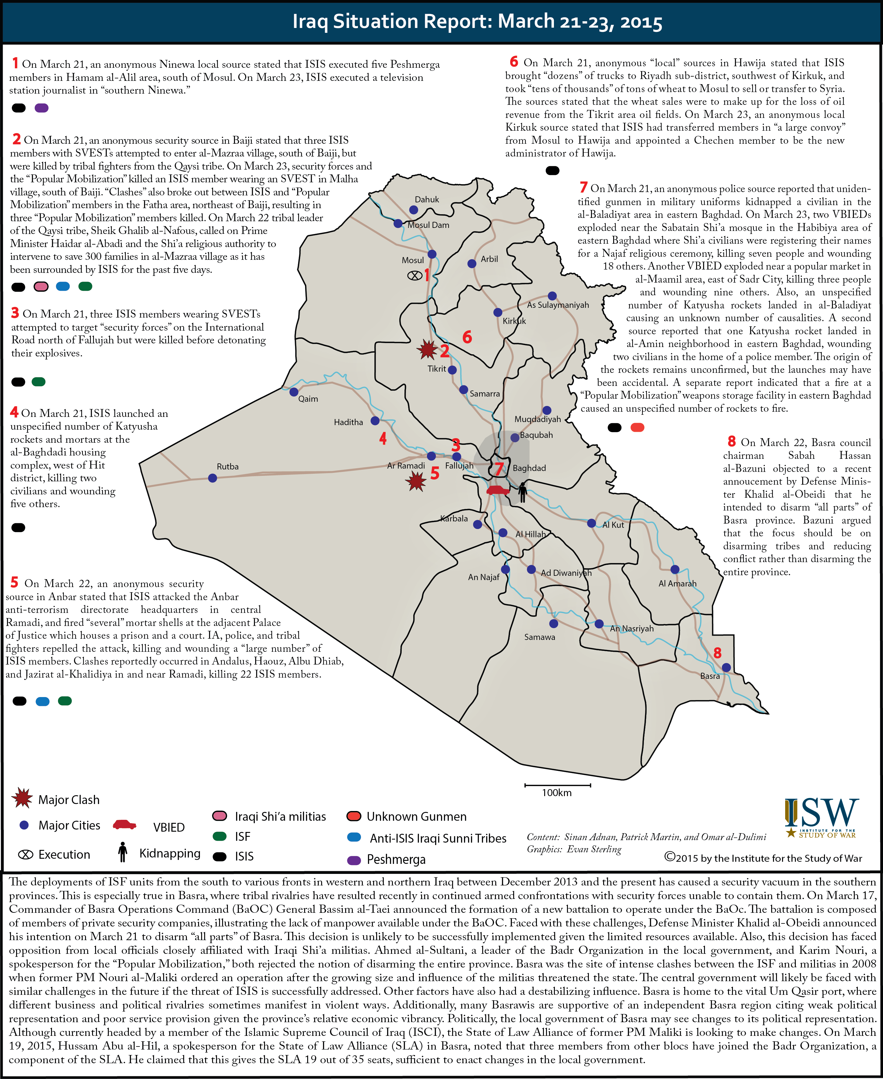 Iraq Situation Report: March 21-23, 2015 | ISW