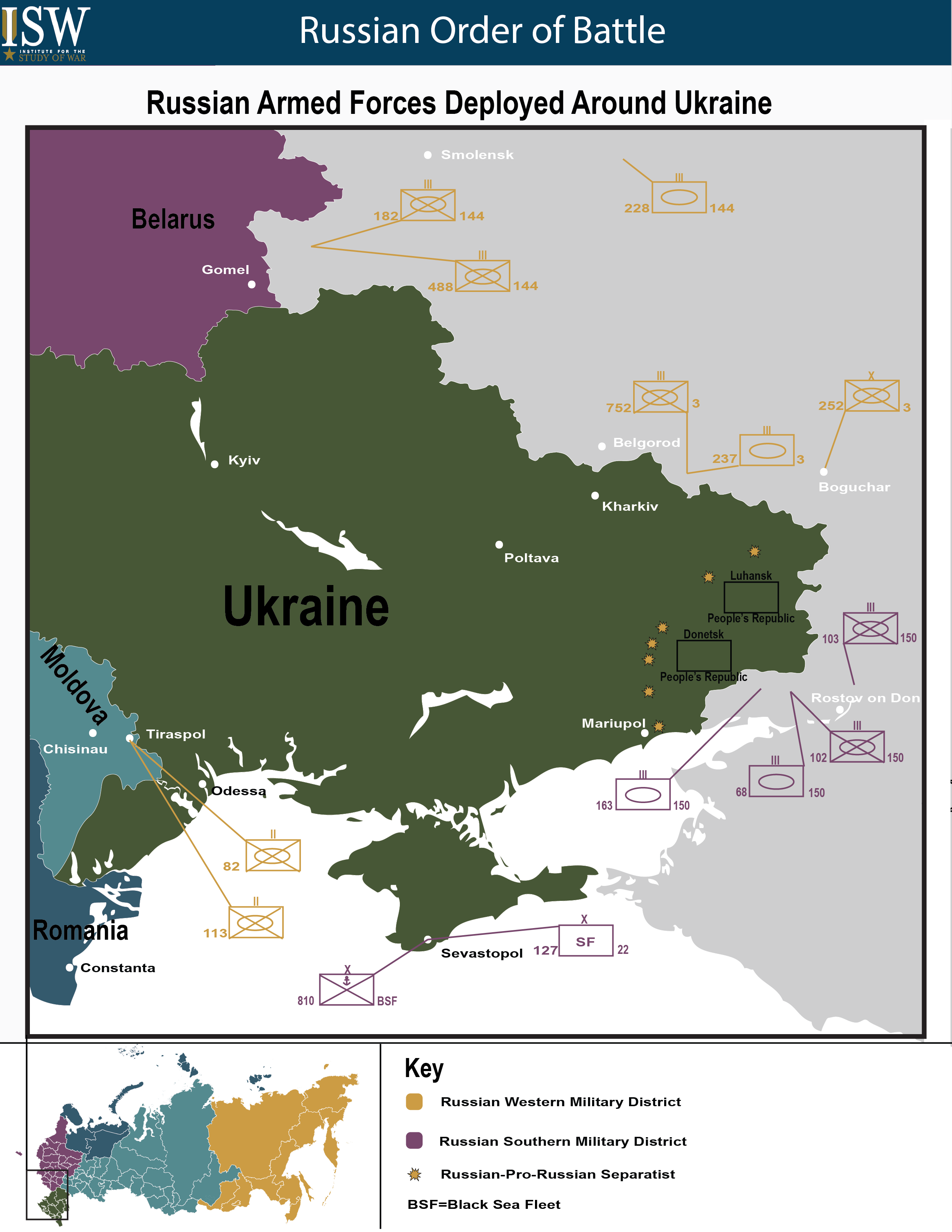 Russia's Military Posture: Ground Forces Order of Battle | ISW