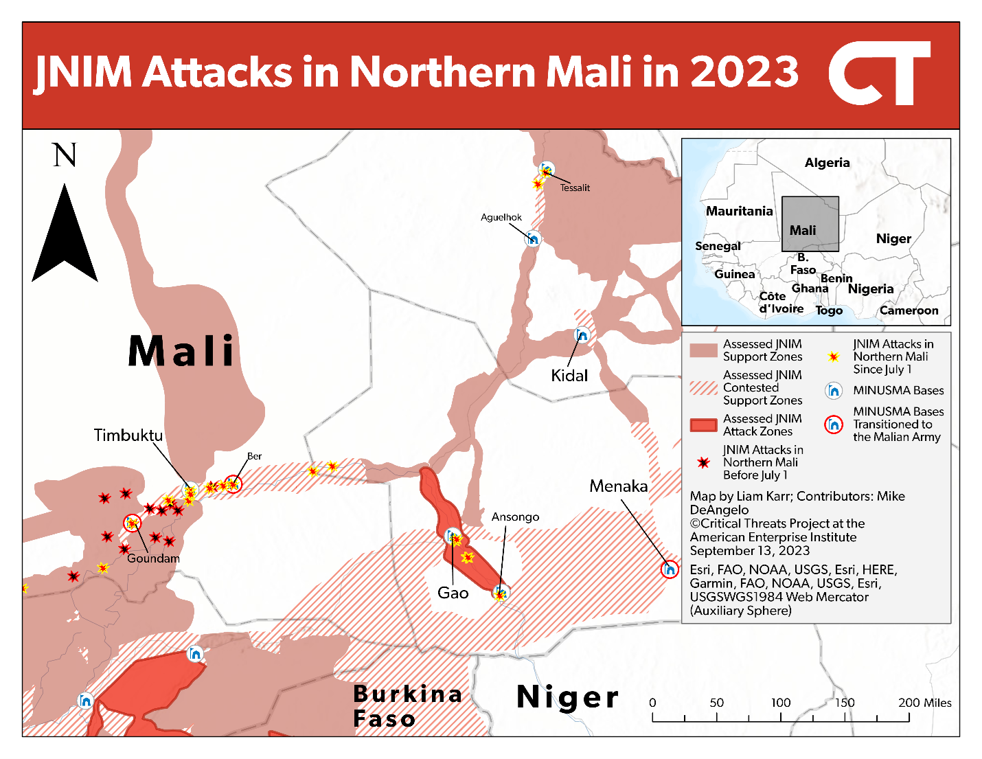 Jnim Attacks in Northern Mali in 2023 | ISW