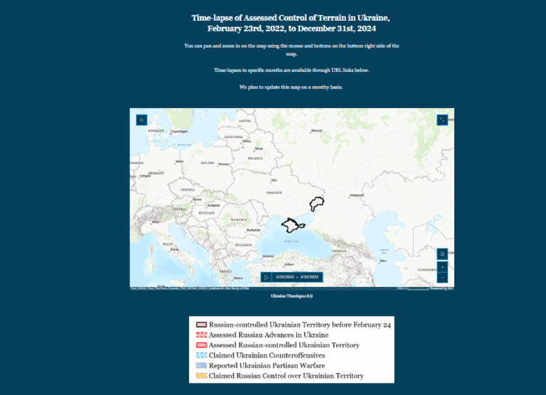 Interactive Time Lapse - One Year of War | Institute for the Study of War