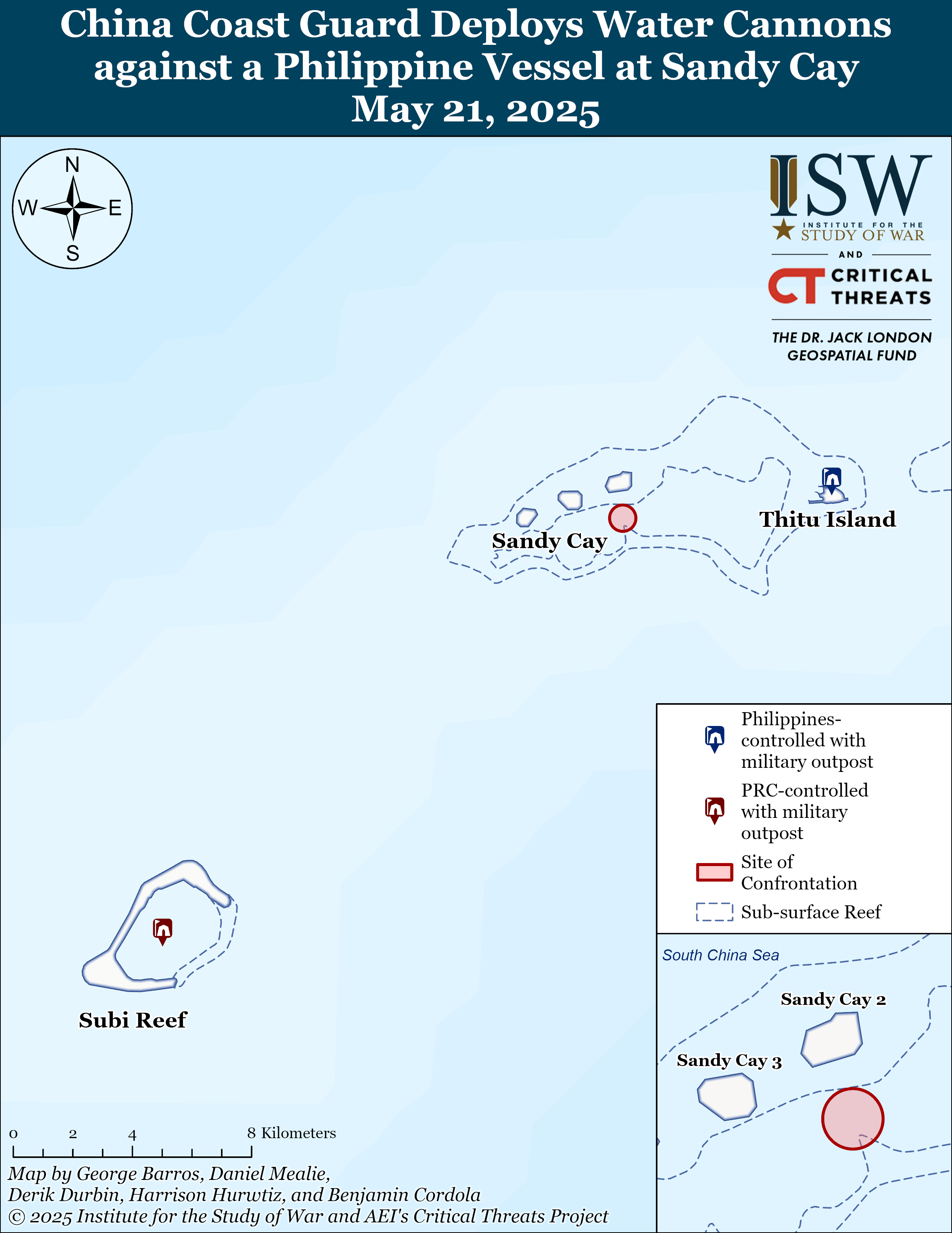 CCG Deploys Water Cannons Against Philippines 5/21/25 | ISW