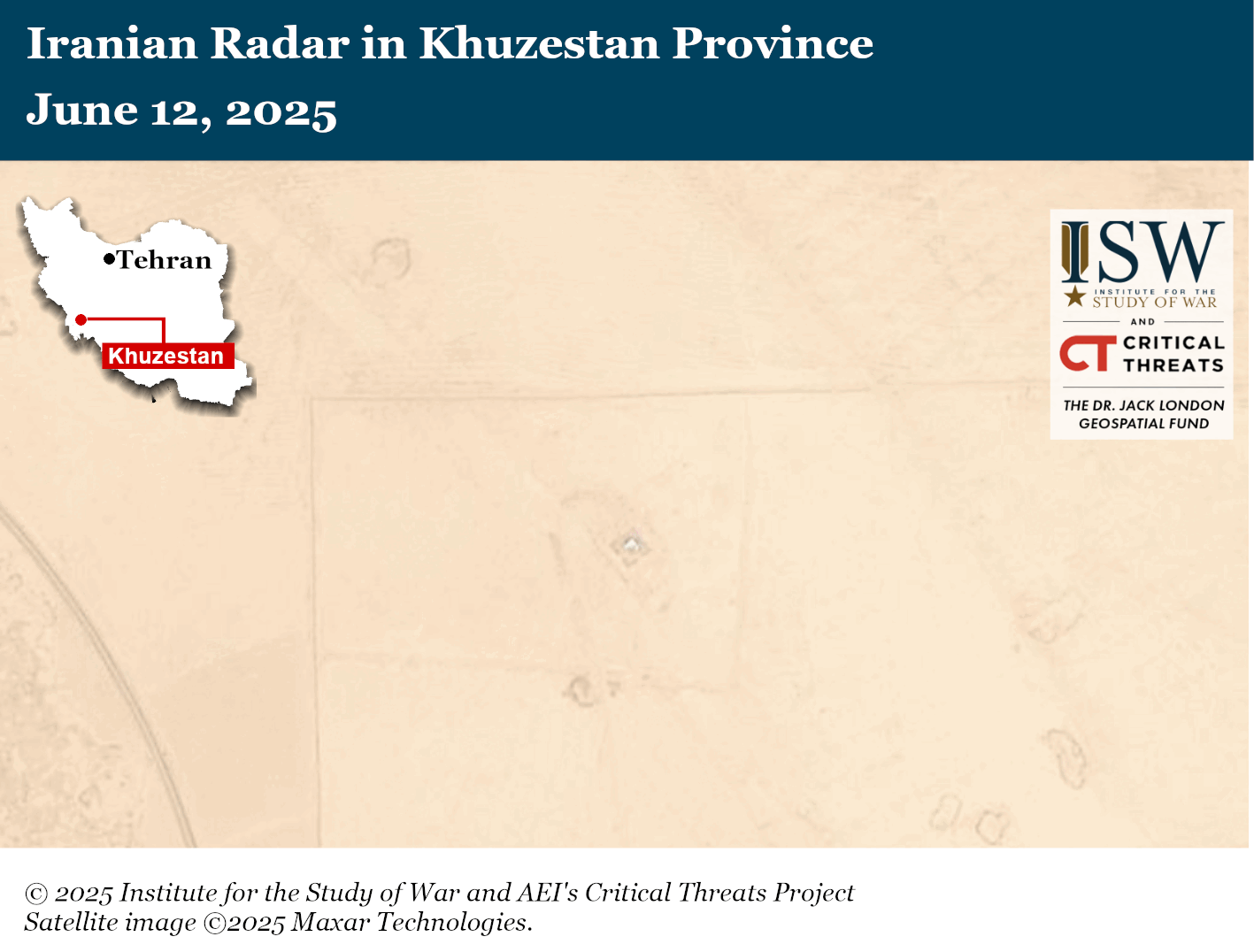 Iranian Radar in Khuzestan Province June 12, 2025 | Map Room | ISW