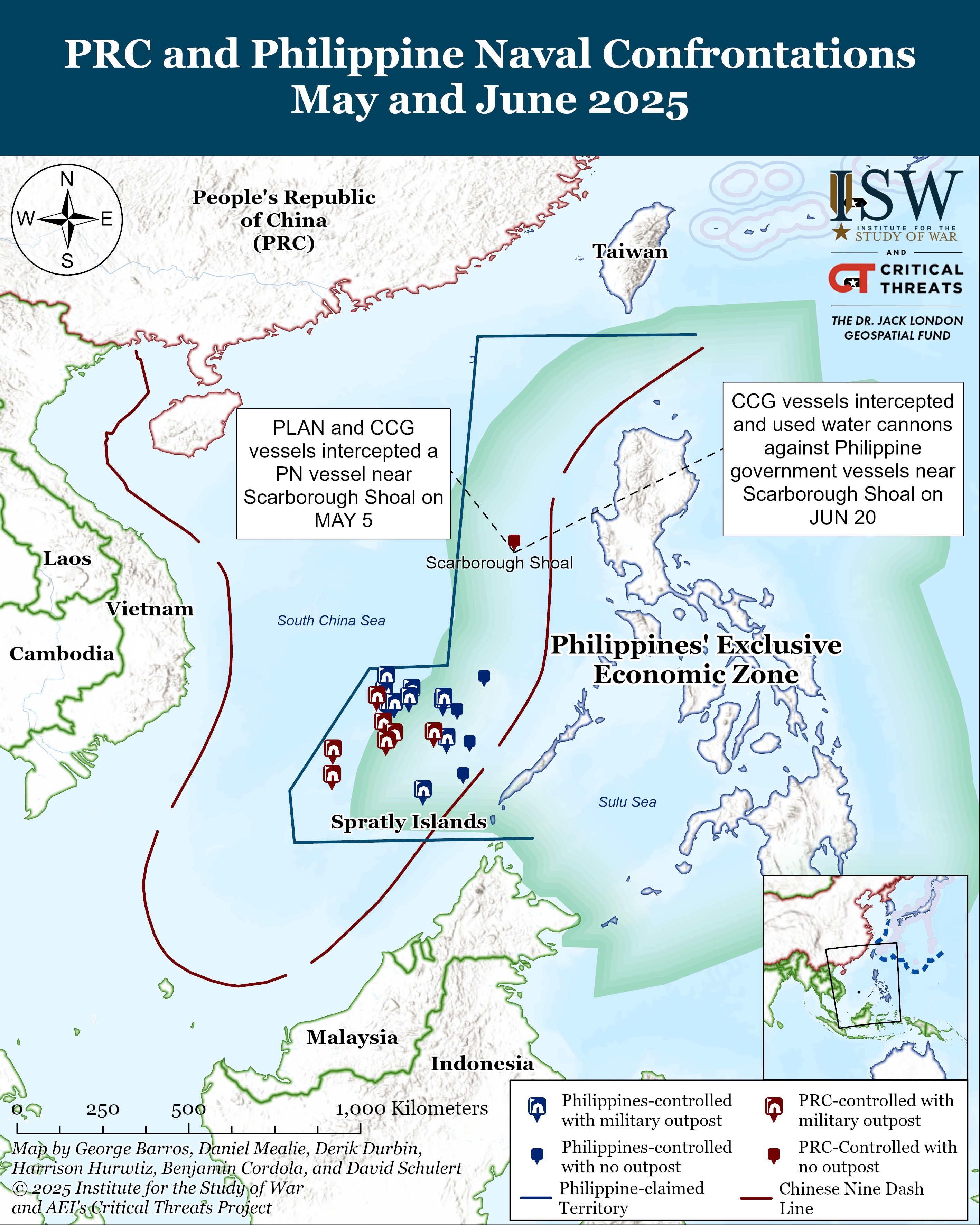 PRC and Philippine Naval Confrontations May & June 2025 | ISW