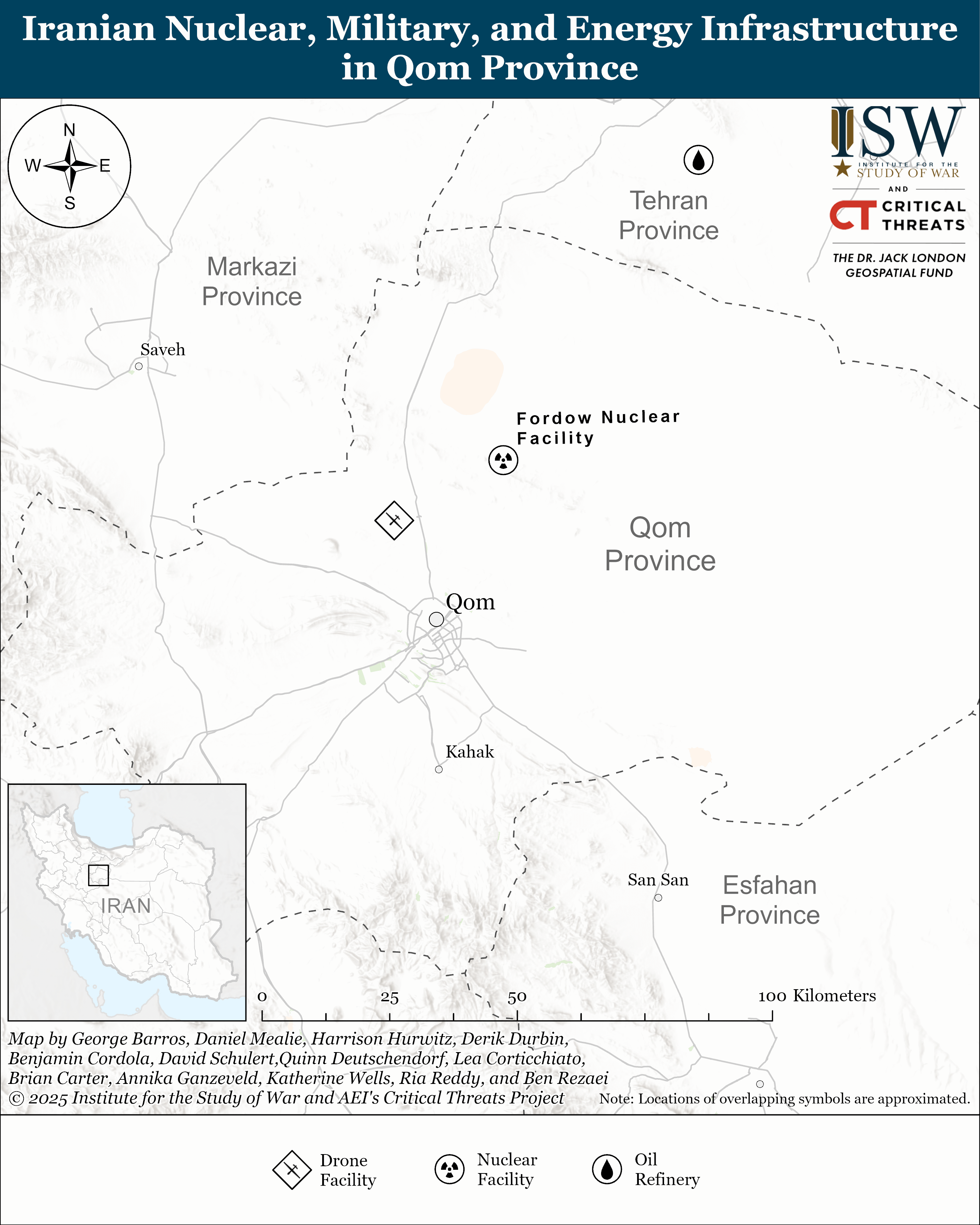 Iranian Nuclear, Military, and Energy Infrastructure in Qom Province ...