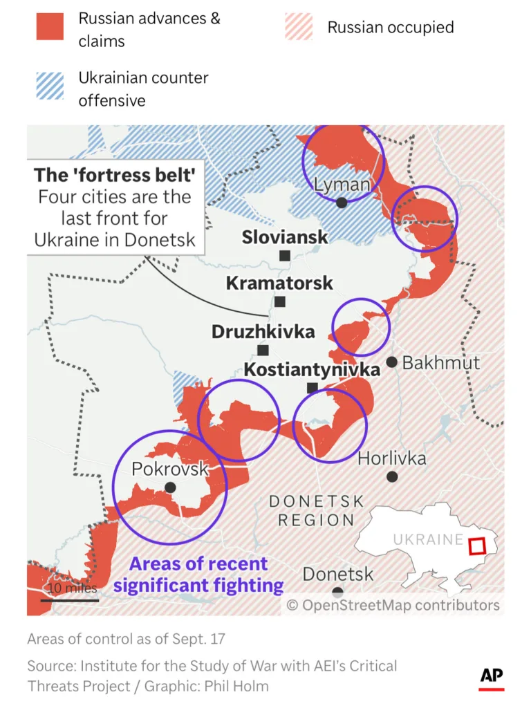Russia steps up its drive to seize Ukraine's fortress belt | ISW
