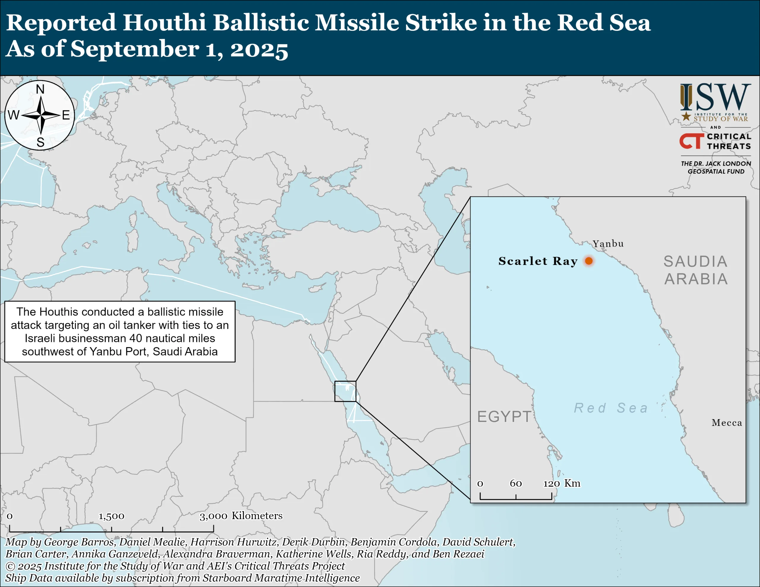 Houthi Ballistic Missile Strike in the Red Sea | ISW