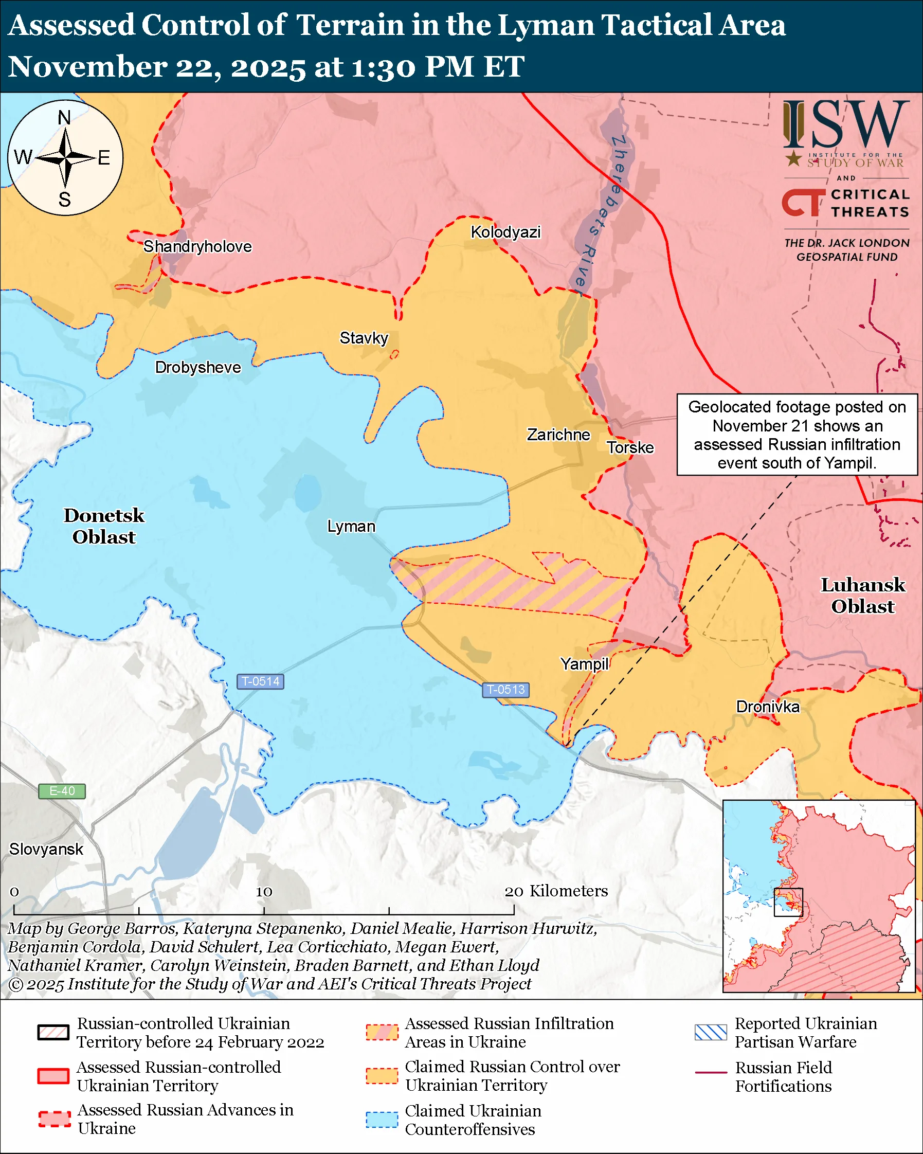 Russian Offensive Campaign Assessment, Nov 22, 2025 | ISW