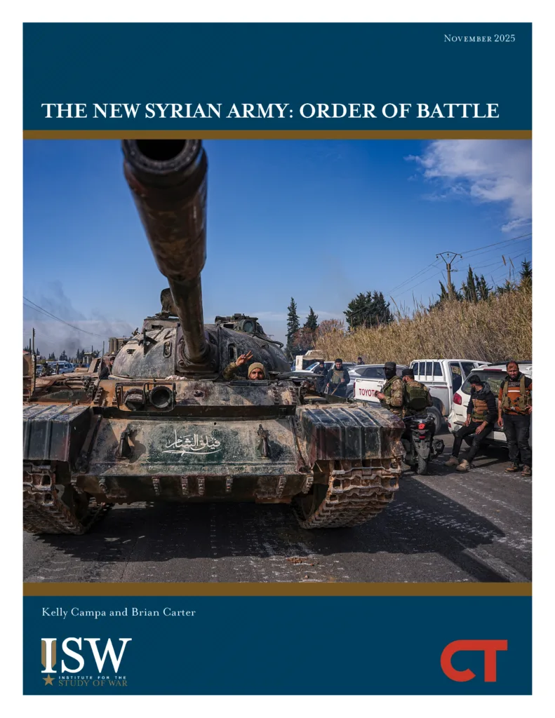 The New Syrian Army: Order of Battle | ISW