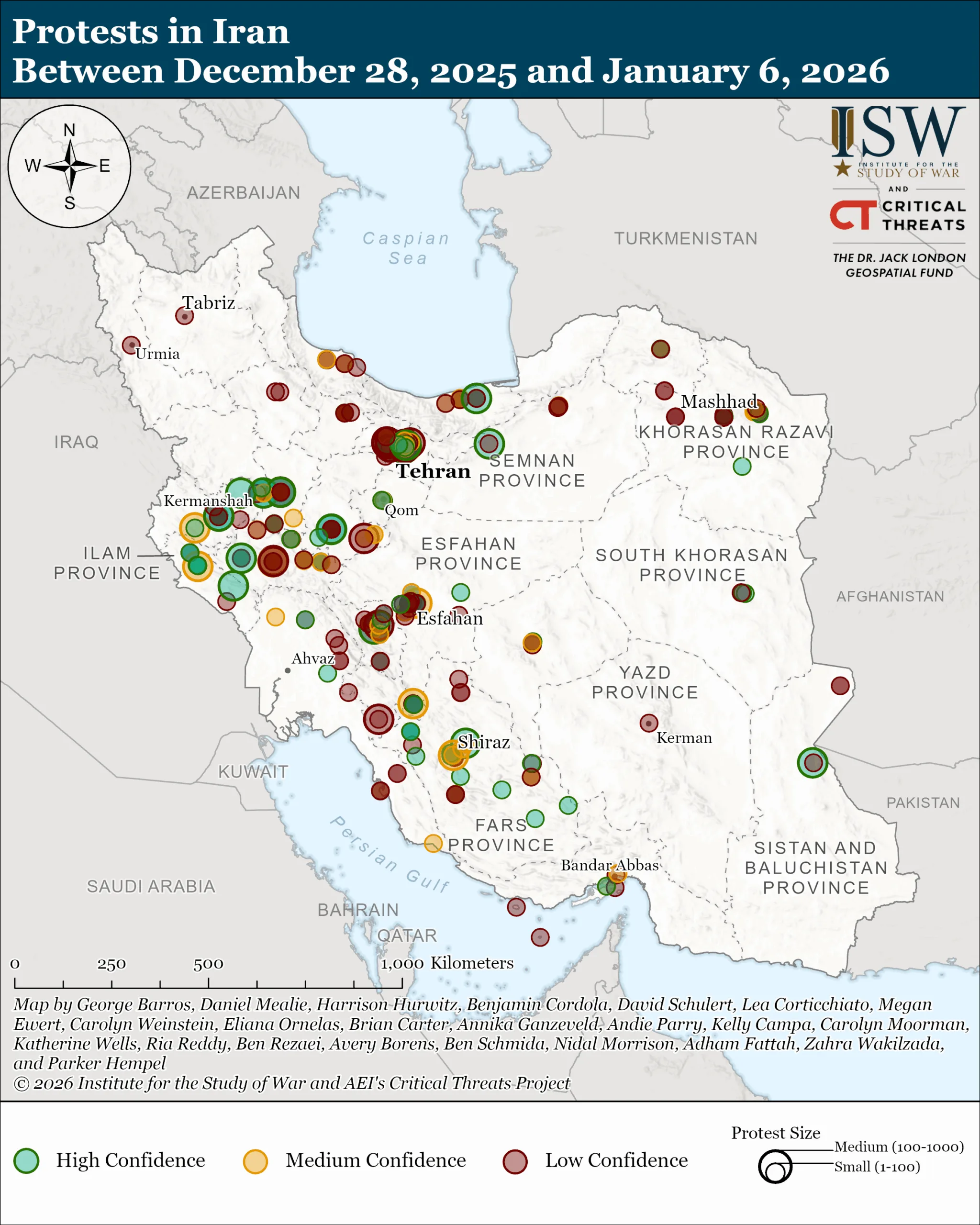 Protests in Iran, December 28, 2025-January 6, 2026 | ISW